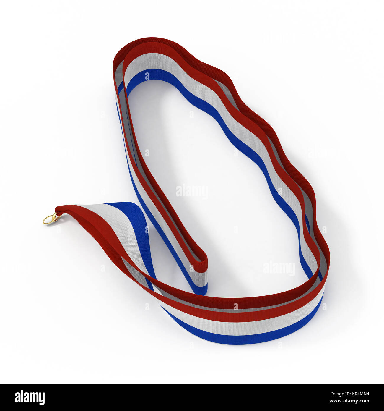 Color stripes medal ribbon , isolated on white. 3D illustration Stock ...