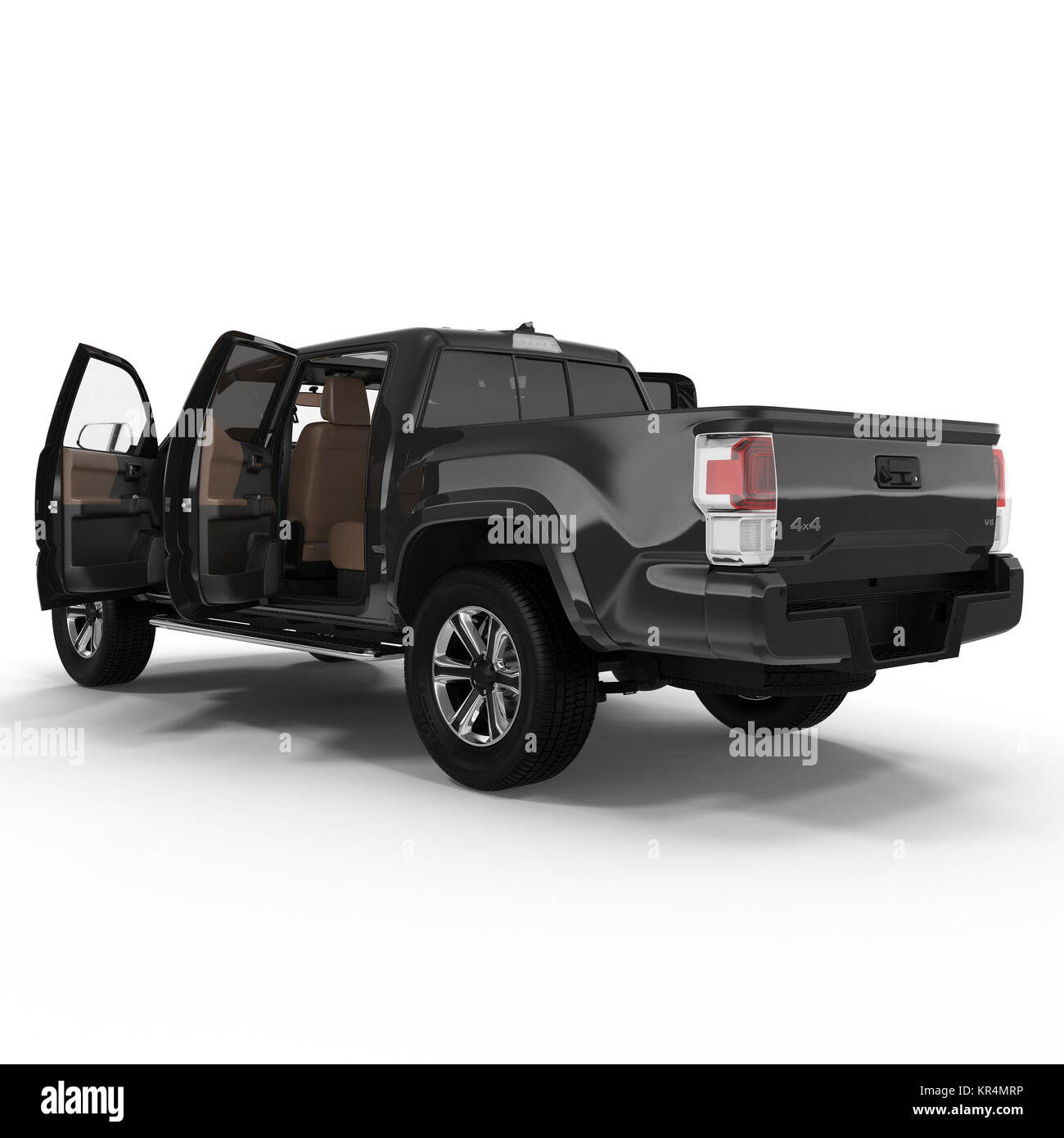 Pickup truck rear view Cut Out Stock Images & Pictures - Alamy