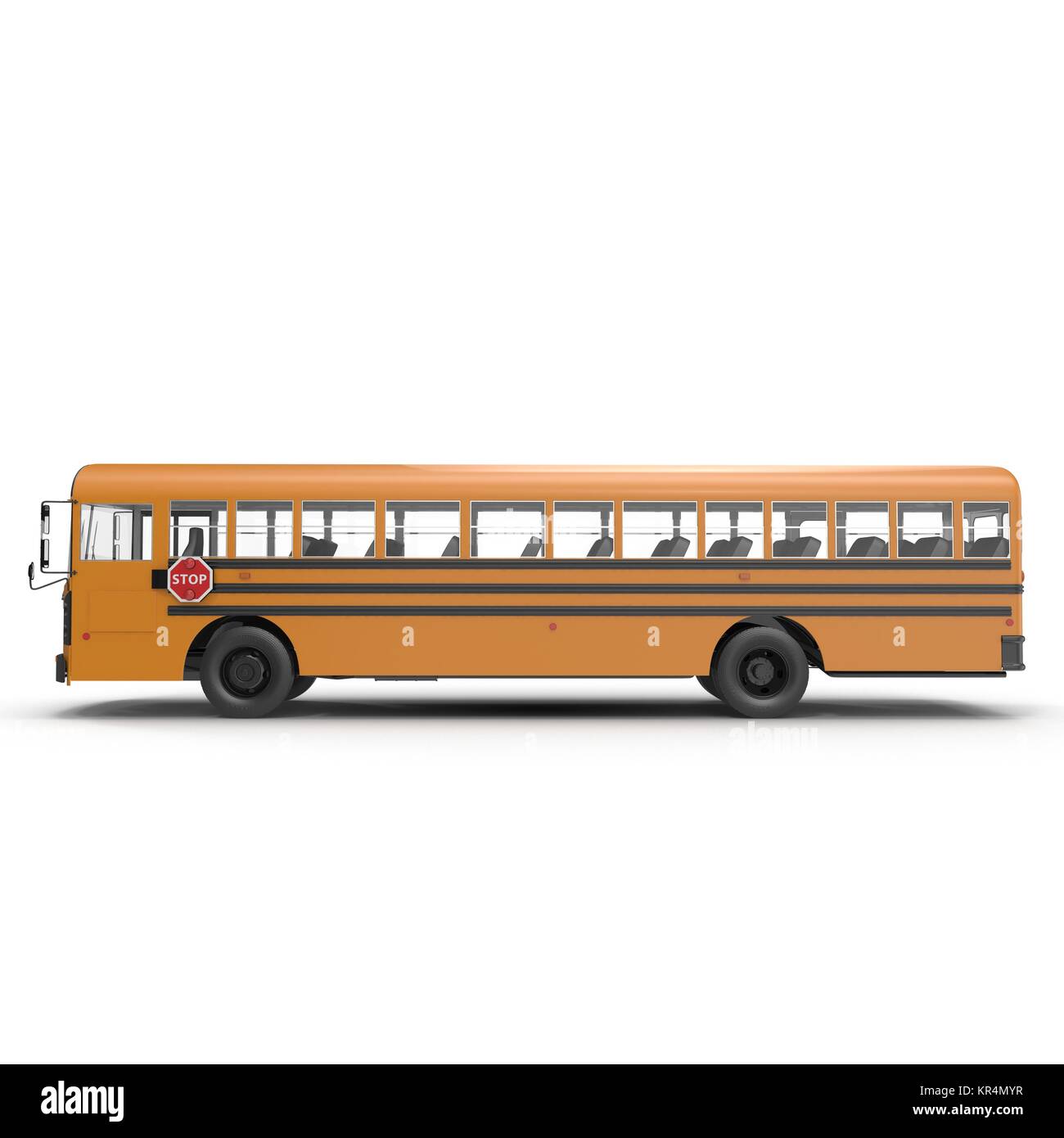 School Bus Side View Drawing