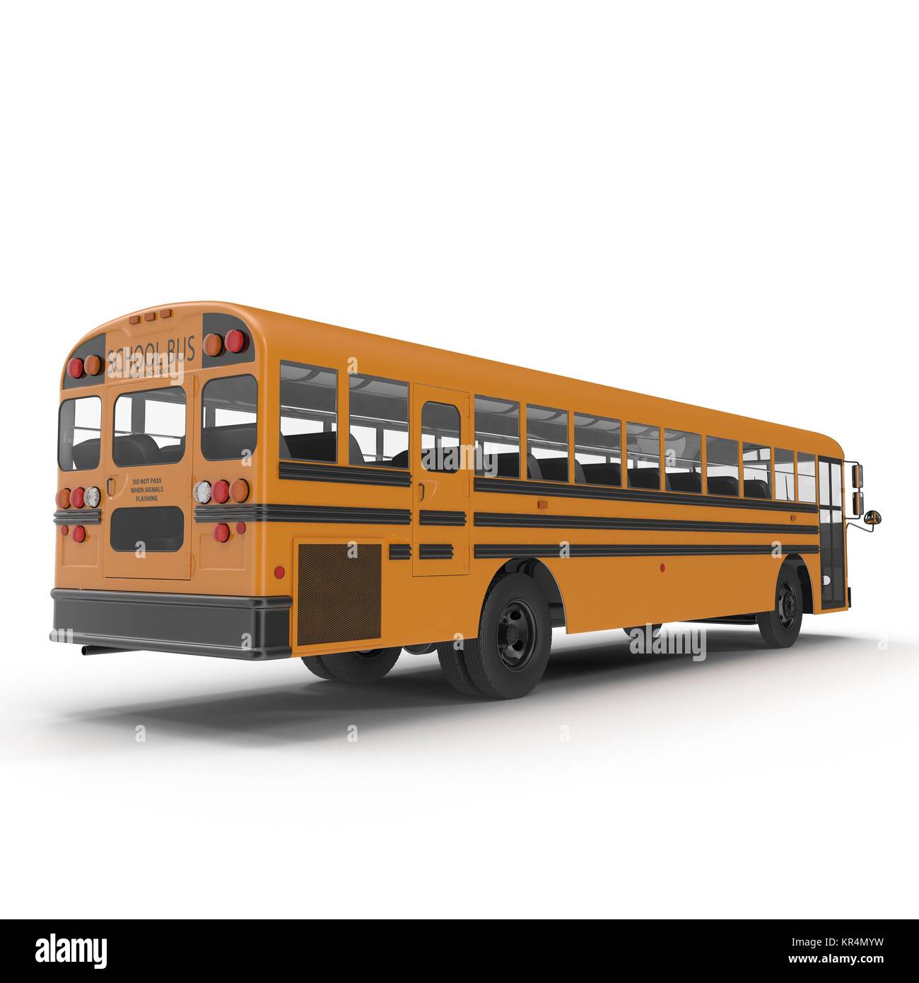 School bus rear view Cut Out Stock Images & Pictures - Alamy