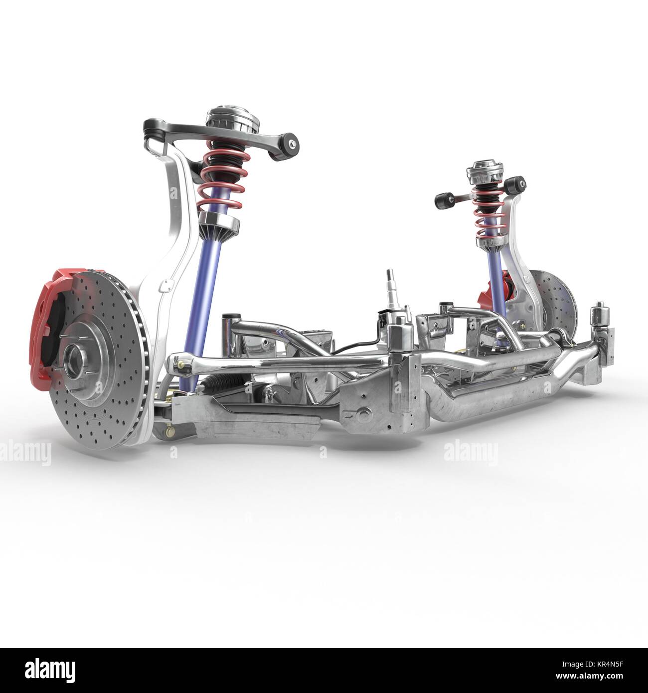 Front suspension spring Cut Out Stock Images & Pictures - Alamy