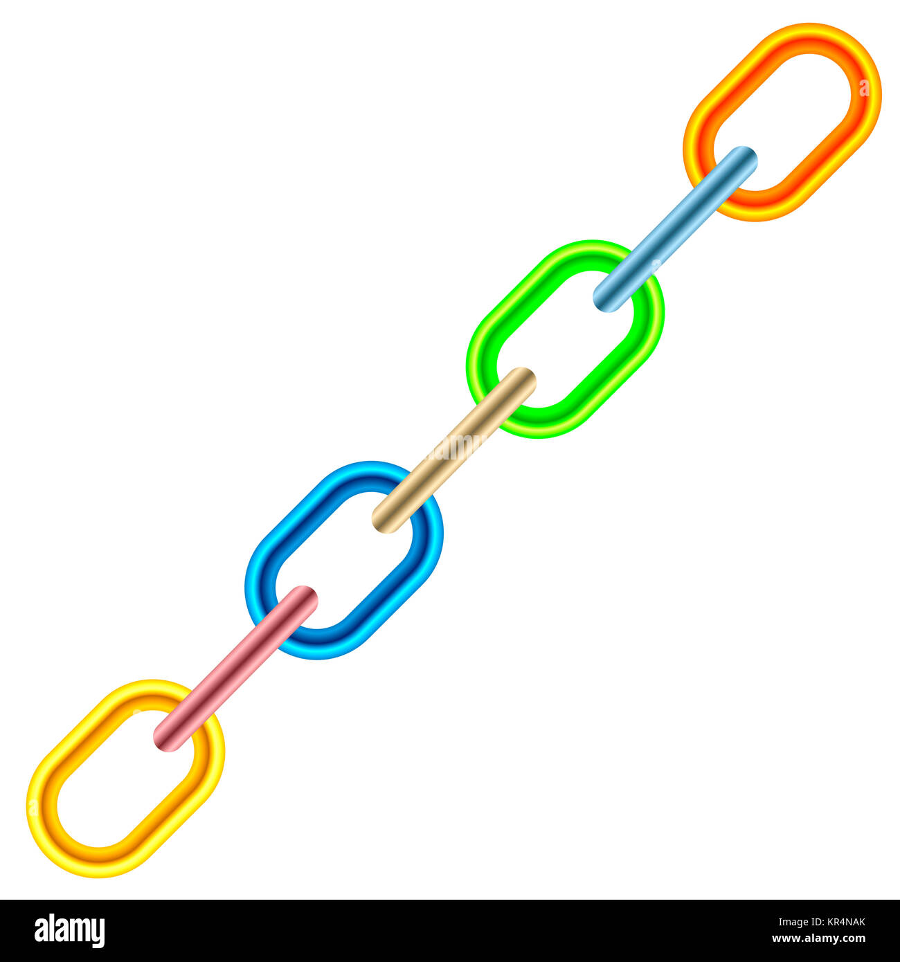 Chain link detail Cut Out Stock Images & Pictures - Alamy