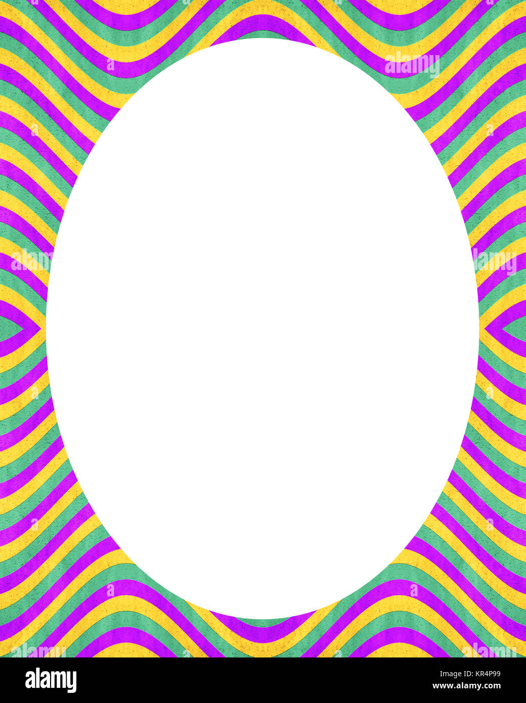 Circle White Frame Background with Decorated Stripes Borders Stock ...