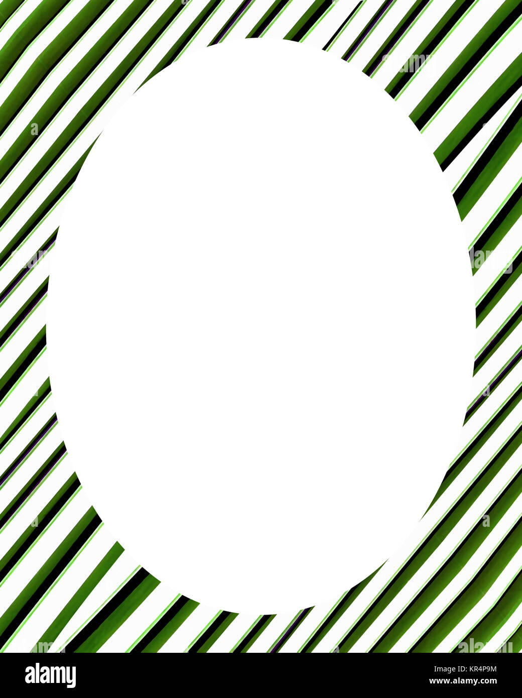 Circle White Frame Background with Decorated Stripes Borders Stock ...