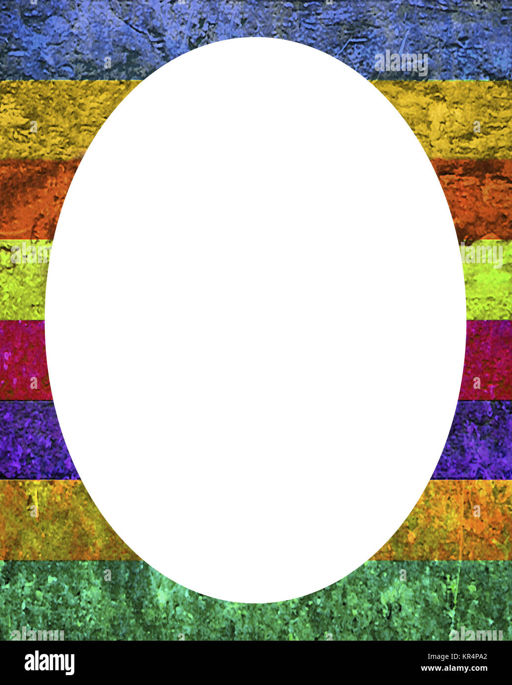Circle White Frame Background with Decorated Stripes Borders Stock ...