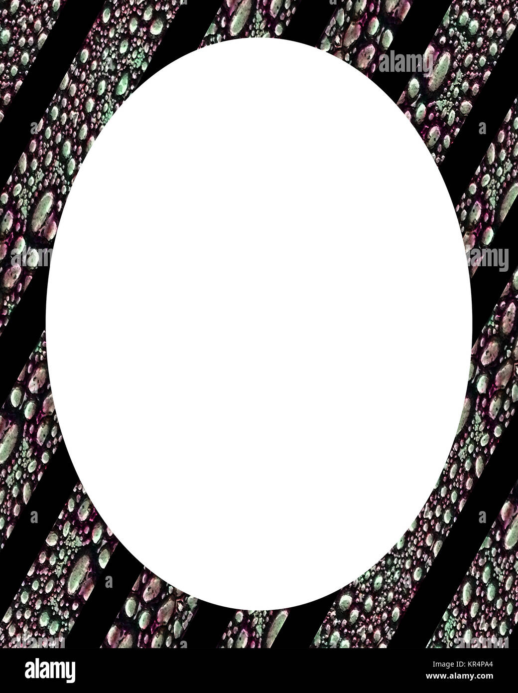 Circle White Frame Background with Decorated Stripes Borders Stock ...