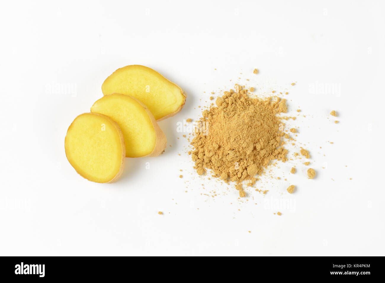 Top view pile ginger Cut Out Stock Images & Pictures - Alamy