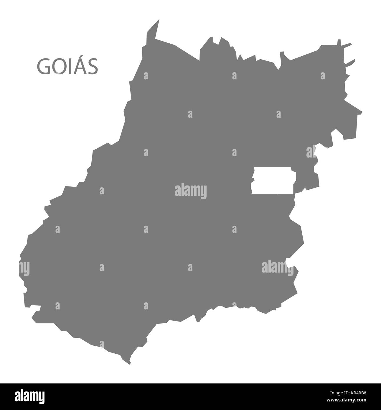 Goias Brazil Map grey Stock Photo - Alamy