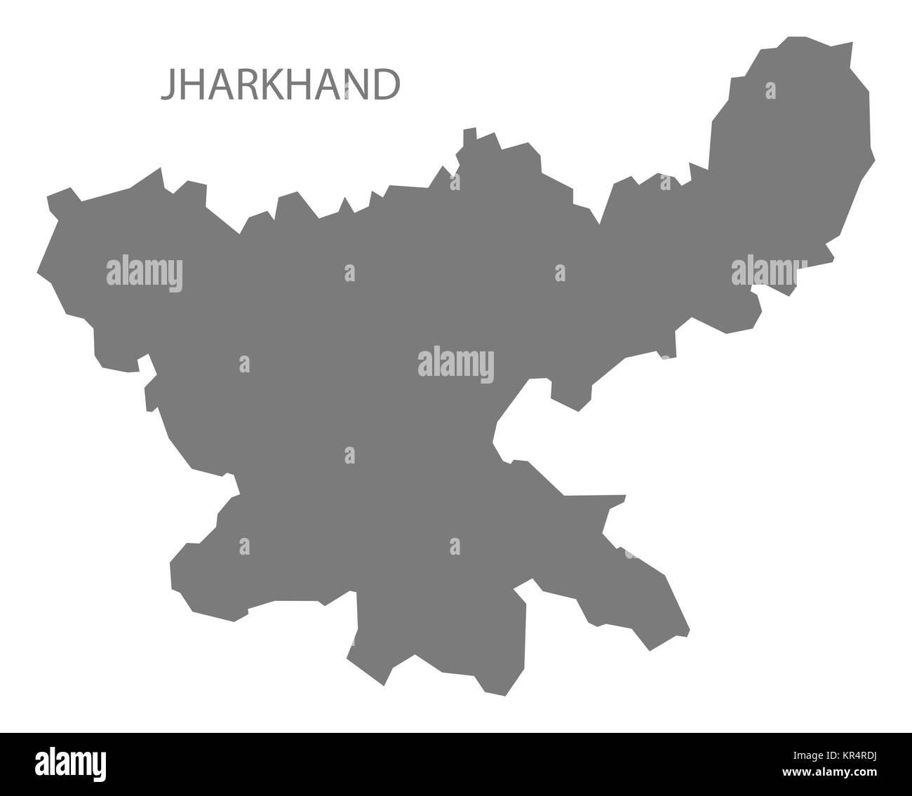 Jharkhand map vector Black and White Stock Photos & Images - Alamy