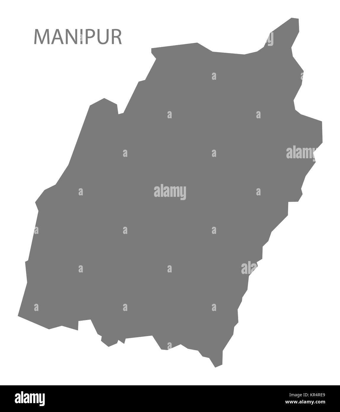 Map of manipur Cut Out Stock Images & Pictures - Alamy