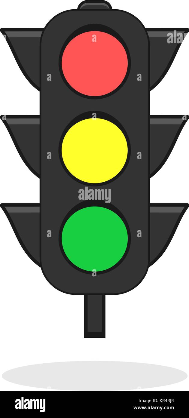 Simple Traffic Light Flat Icon Illustration For Design Stock Vector Art Simple Traffic Light Flat Icon Illustration For Design Stock Vector Art