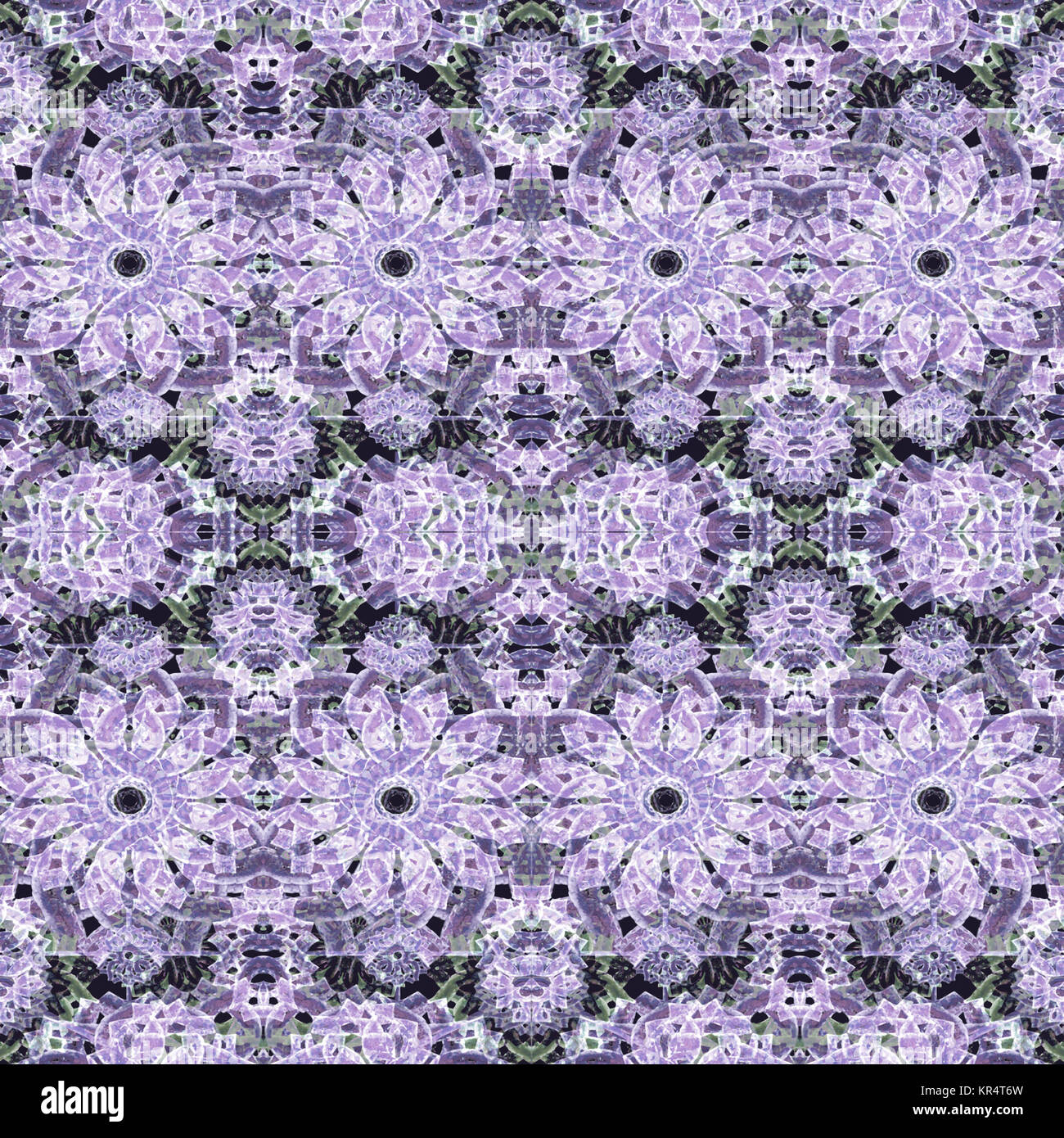 Stylized Floral Mosaic Seamless Pattern Stock Photo - Alamy