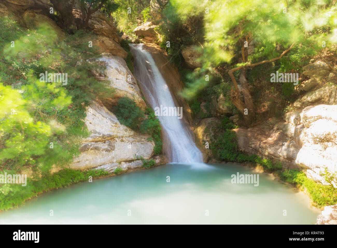 Neda in Greece. A famous and beautiful waterfall Stock Photo - Alamy