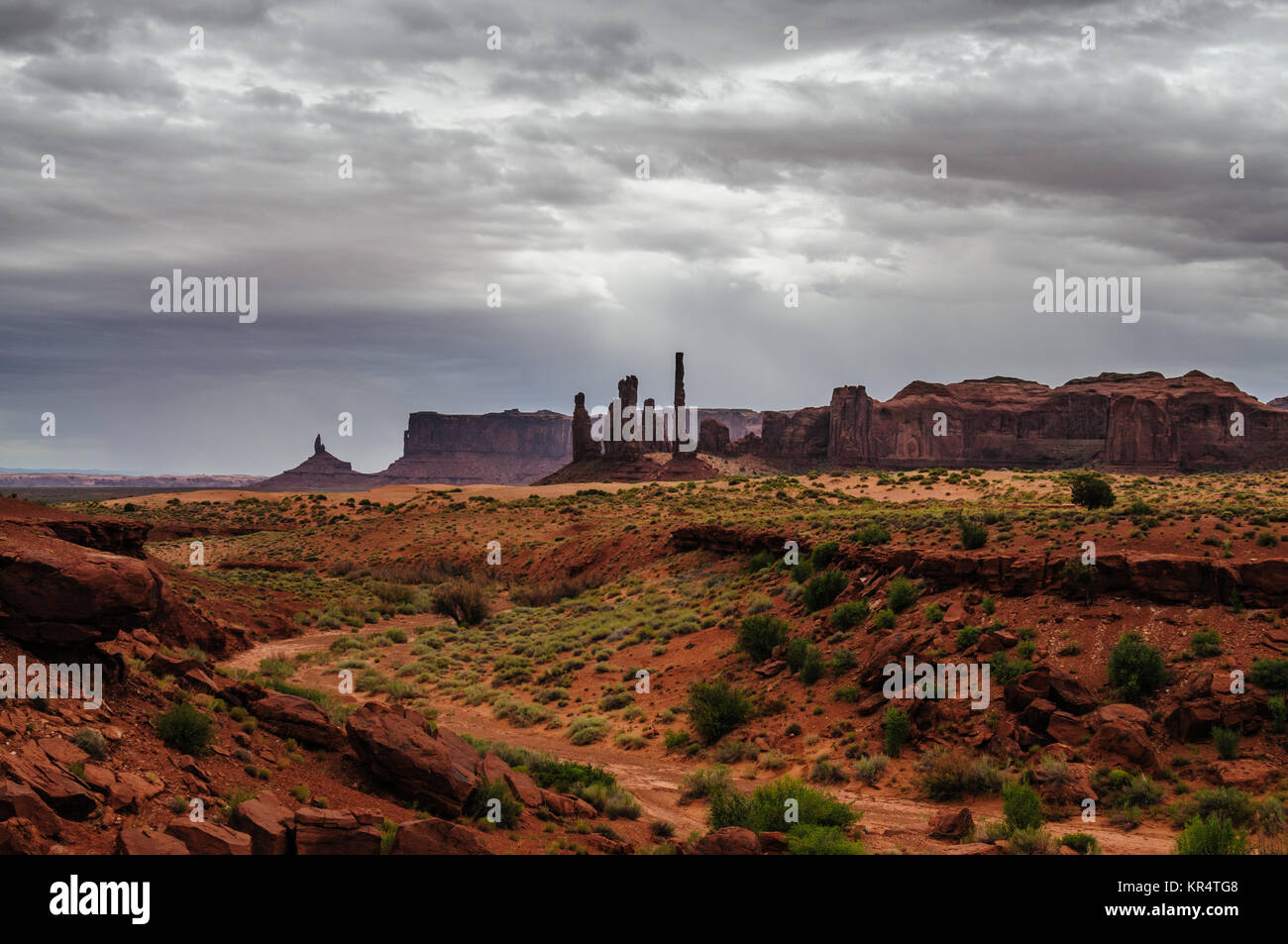 Monument Valley in mid August, on a relatively rainy and overcast day ...