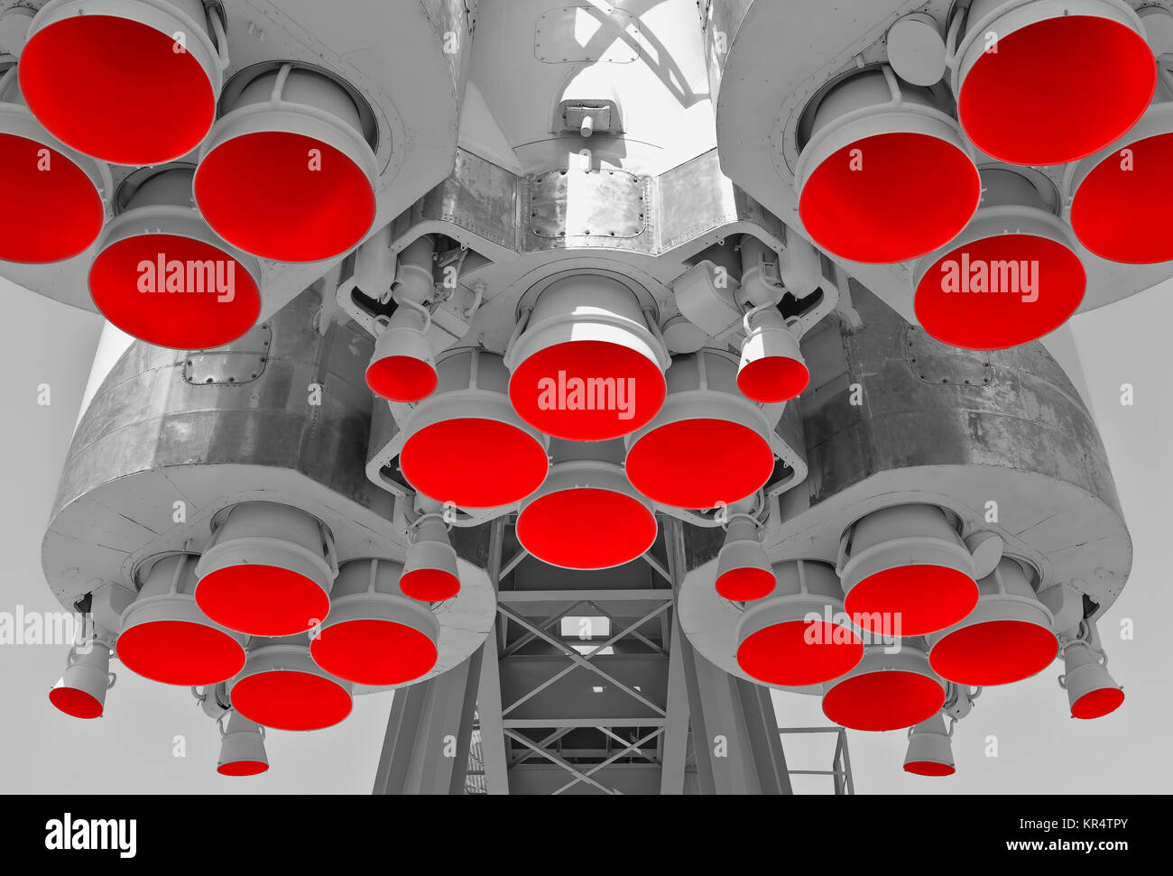 Space rocket nozzles Stock Photo - Alamy