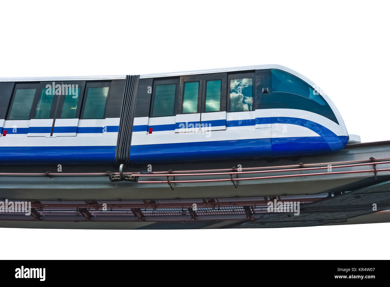 Electric monorail train modern public transport Stock Photo - Alamy