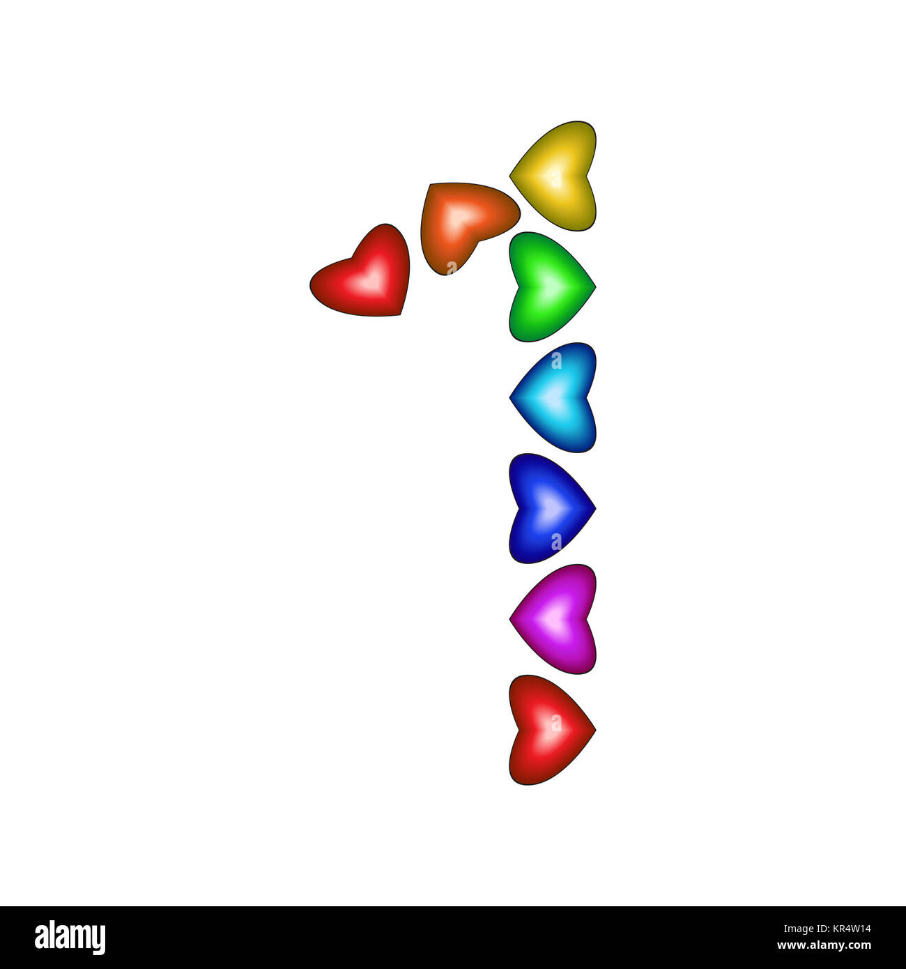 Number one heart icon hi-res stock photography and images - Alamy