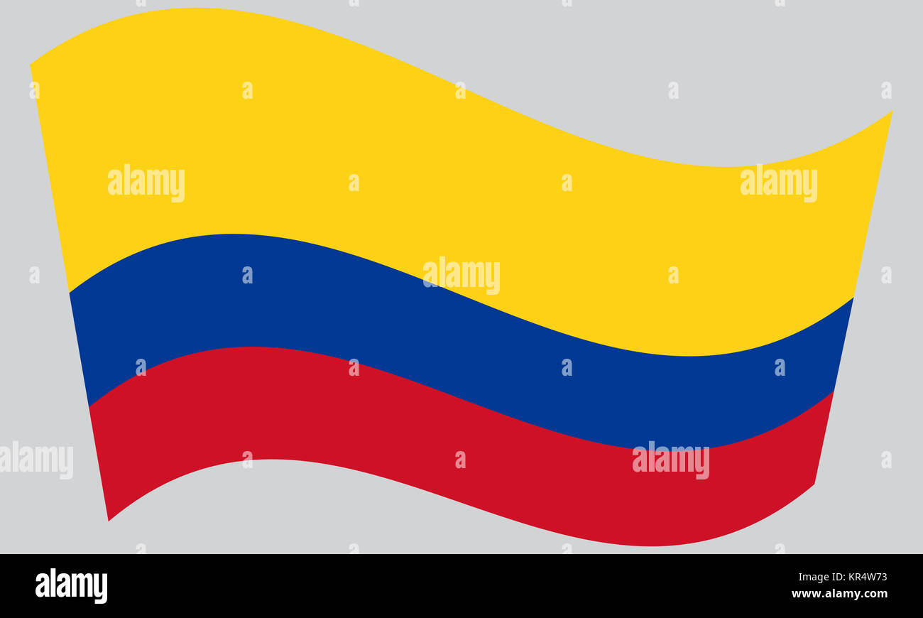 Flag of Colombia waving Stock Photo - Alamy