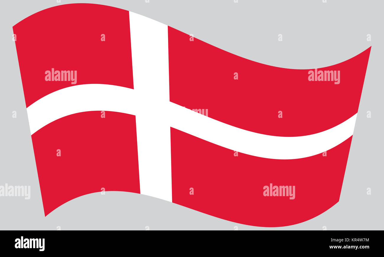Flag of Denmark waving Stock Photo - Alamy