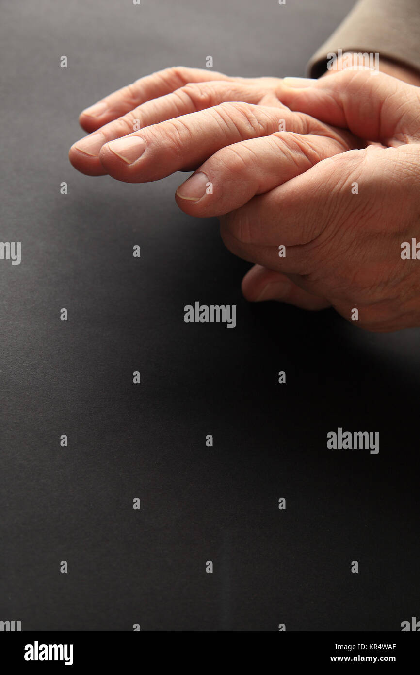 Hand pain with text spaceÂ Stock Photo - Alamy