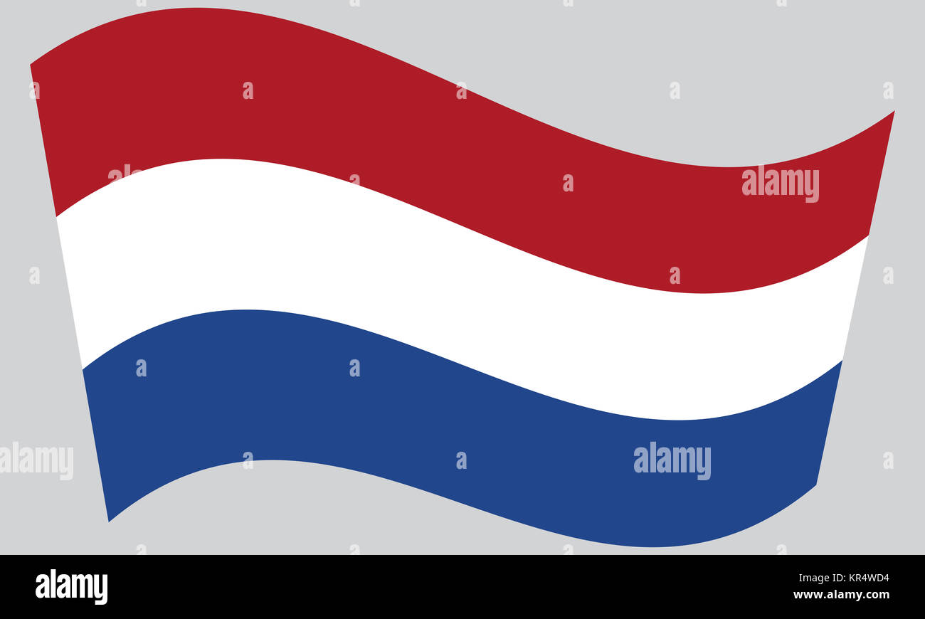 Flag of the Netherlands waving Stock Photo - Alamy