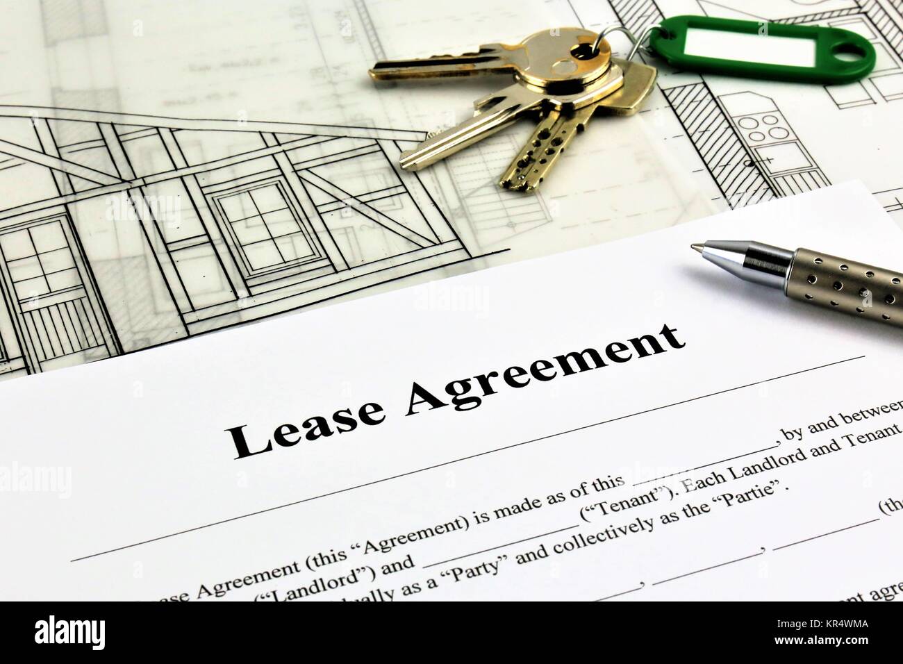 An concept Image of a Lease Agreement Stock Photo - Alamy