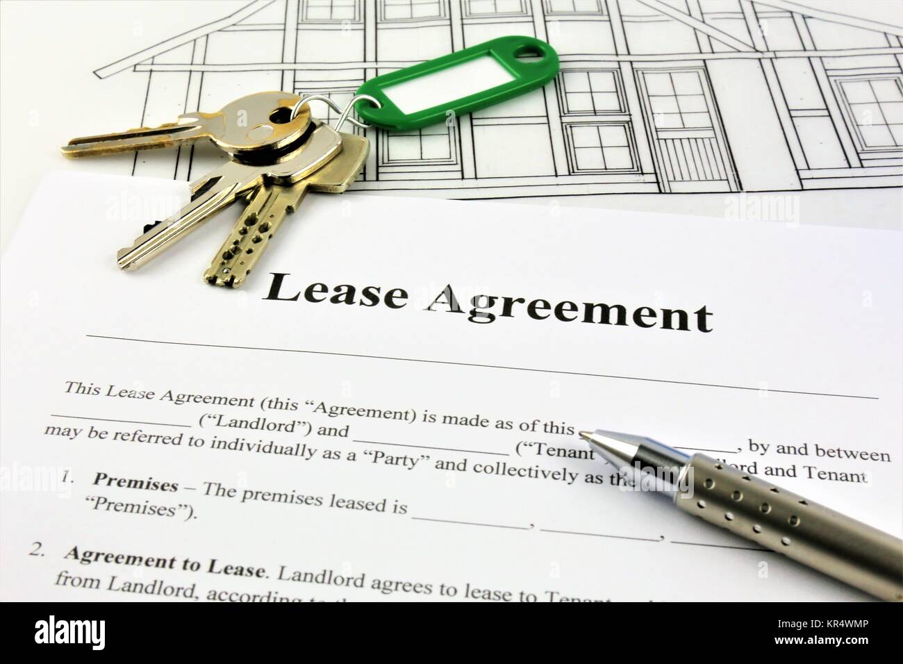 An concept Image of a Lease Agreement Stock Photo - Alamy