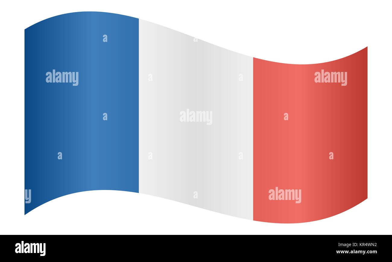 Flag of France waving Stock Photo - Alamy