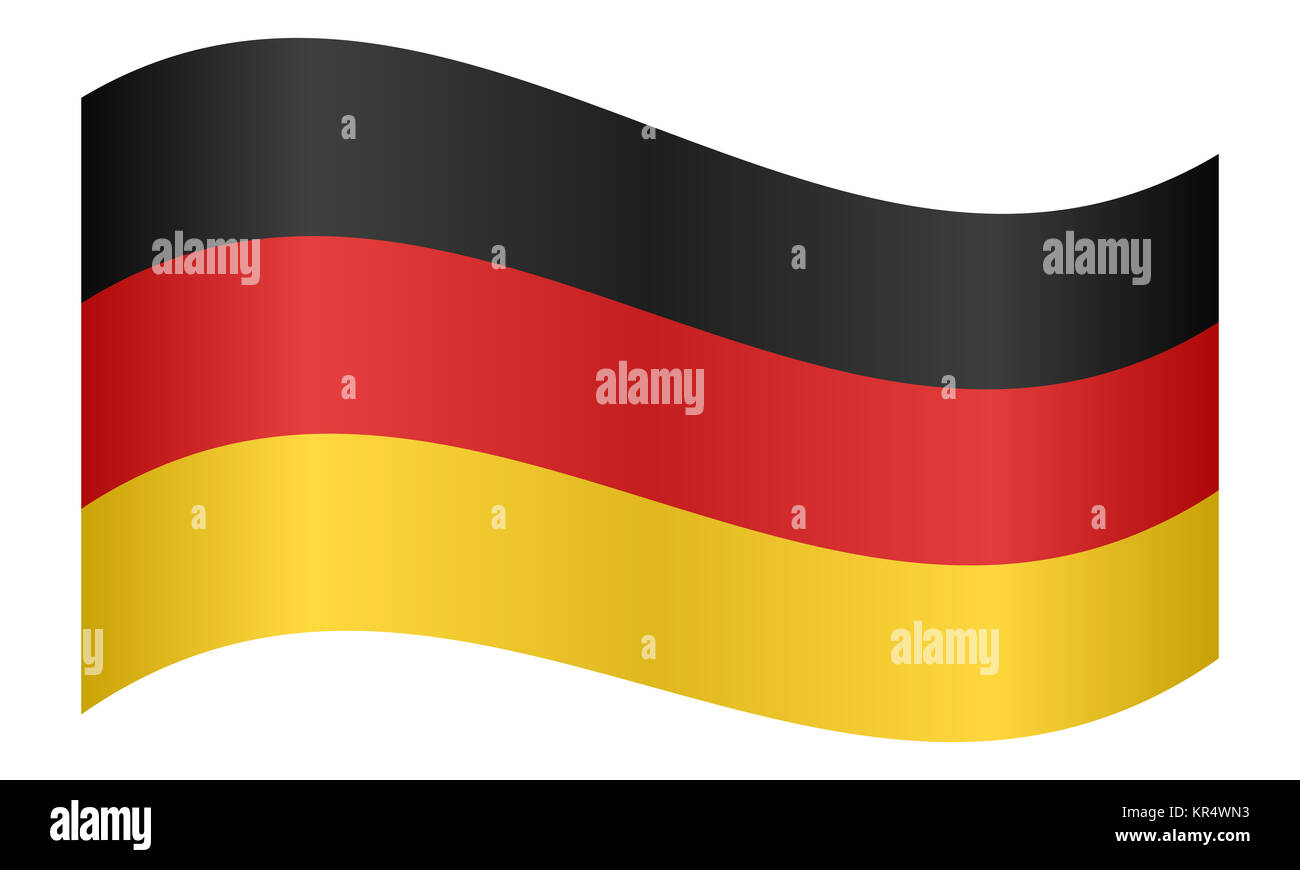 Flag of Germany waving Stock Photo - Alamy