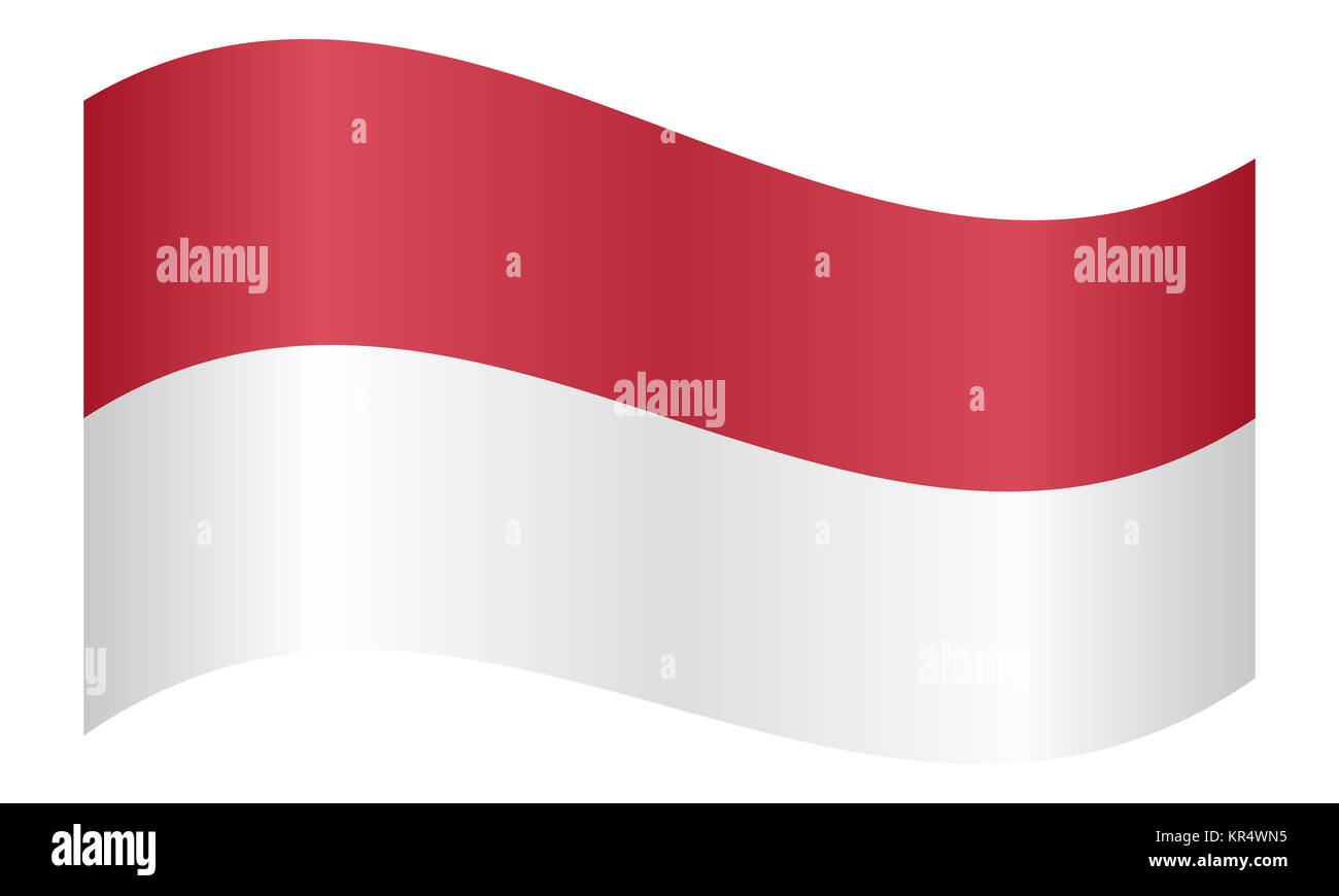 Flag of Indonesia waving Stock Photo - Alamy