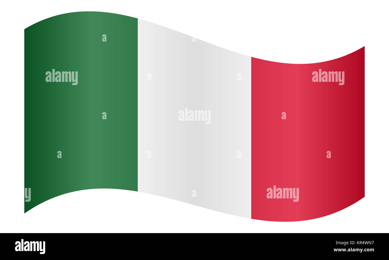 Flag of Italy waving Stock Photo - Alamy