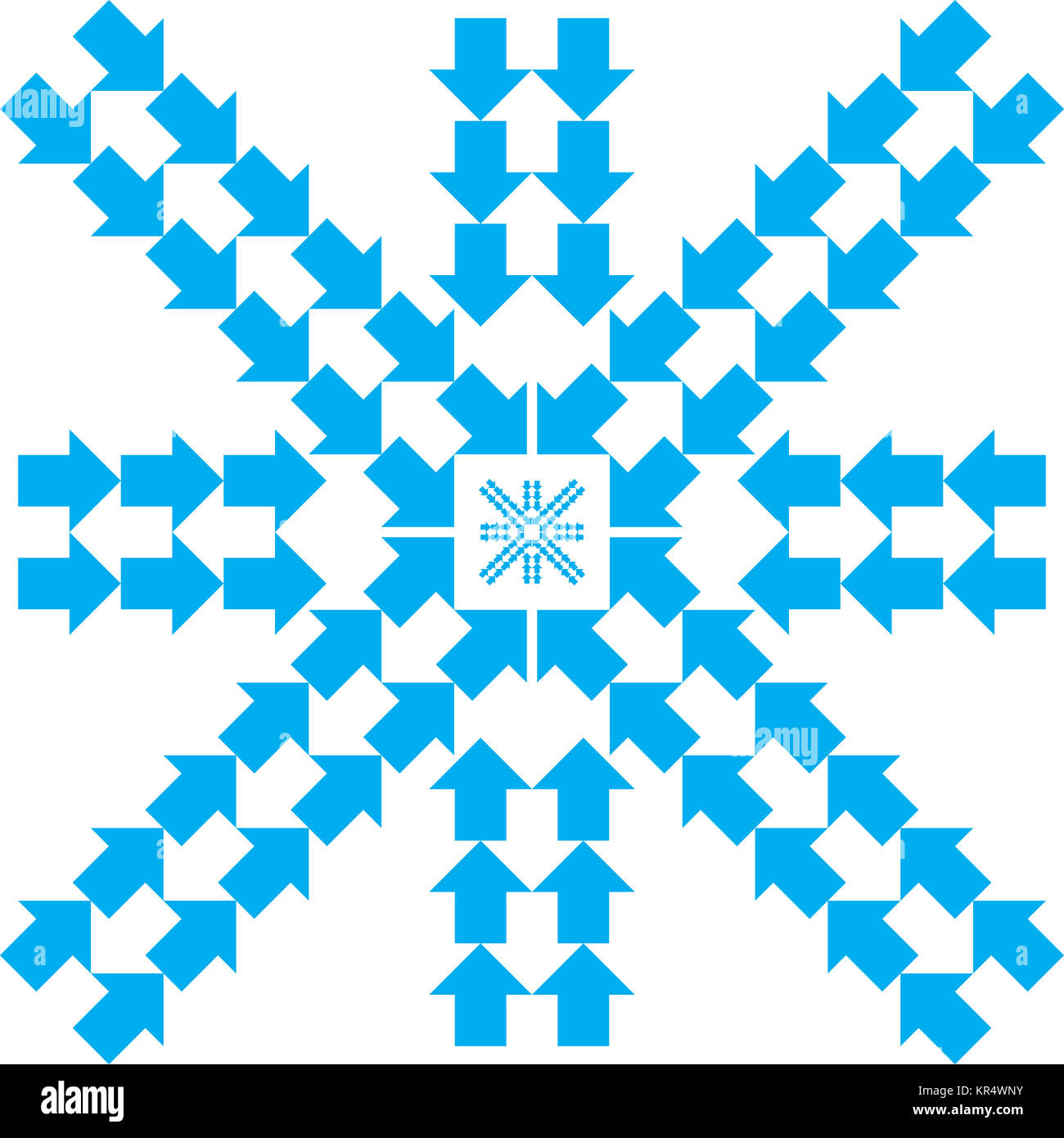 Simple blue snowflake icon Cut Out Stock Images & Pictures - Alamy
