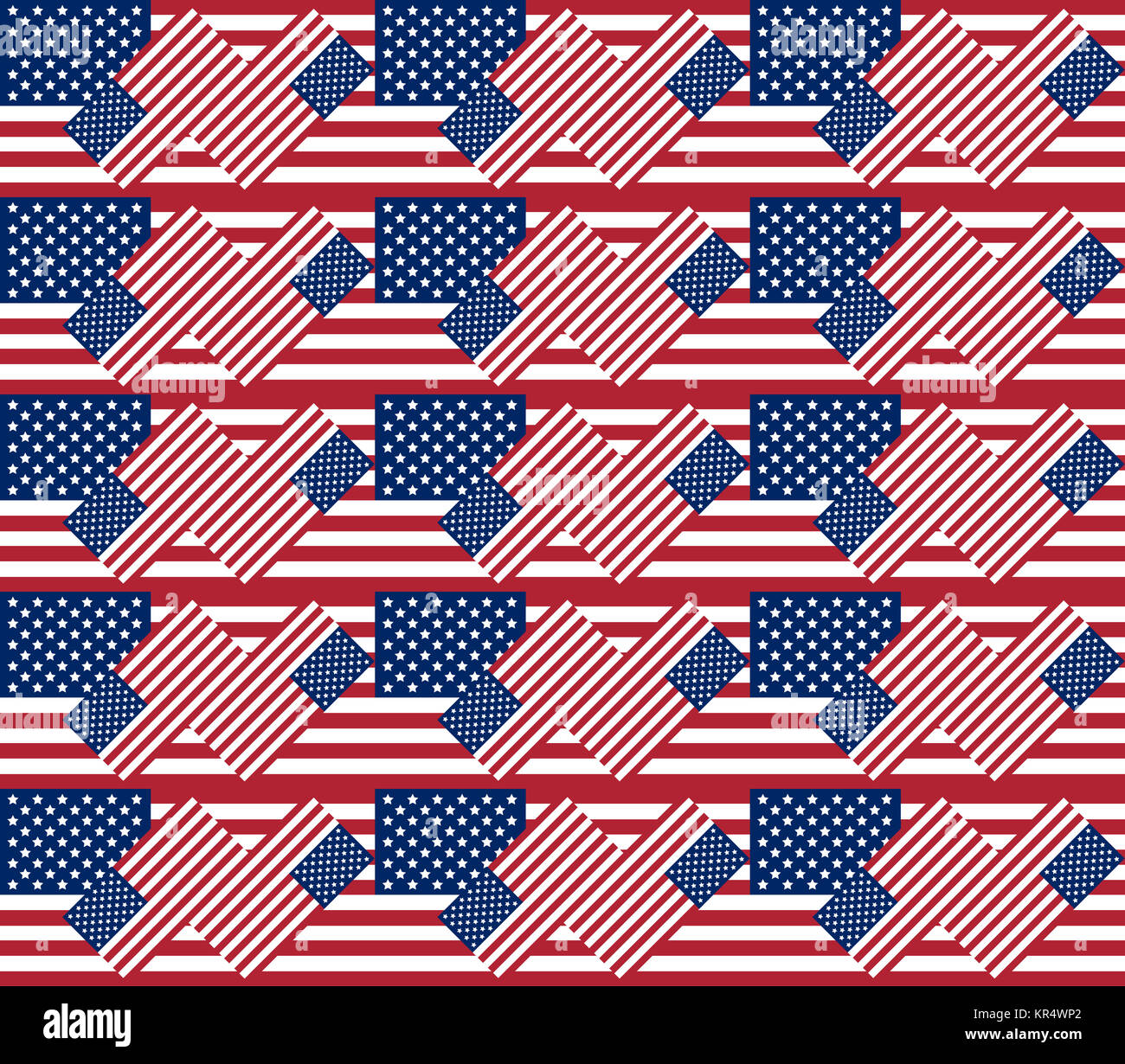Patriotic USA seamless pattern background texture Stock Photo - Alamy