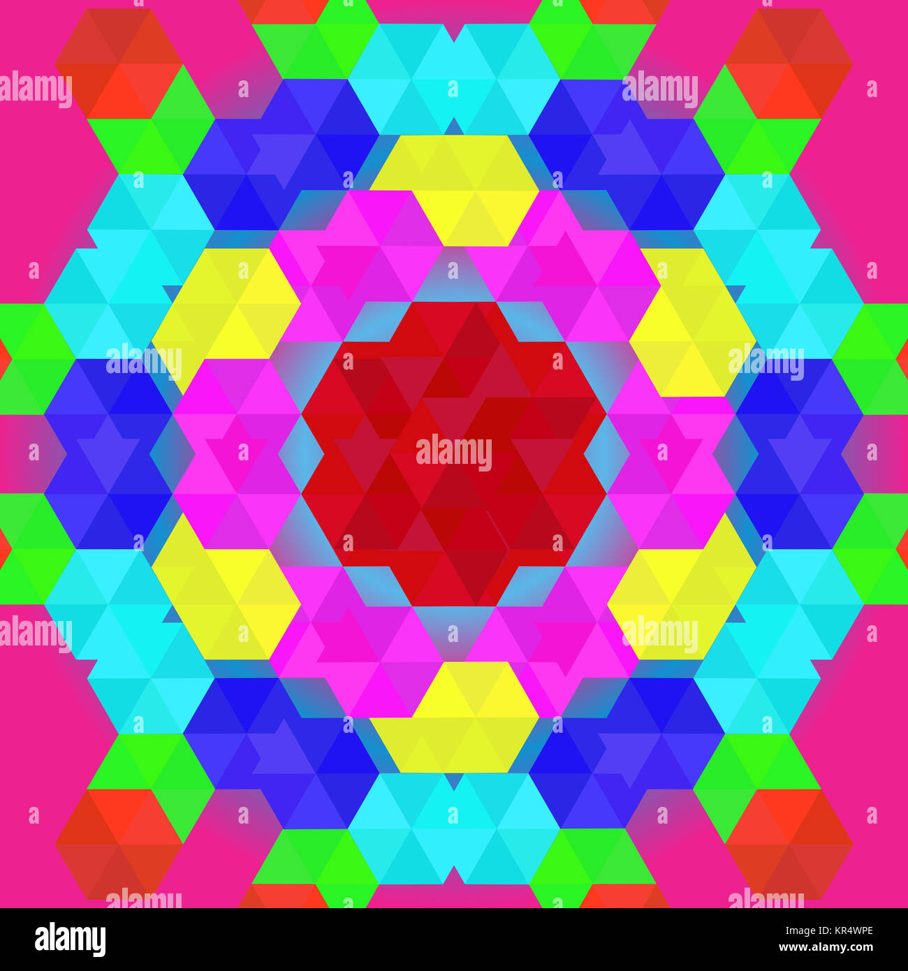 Colorful geometric pattern in rainbow colors Stock Photo - Alamy