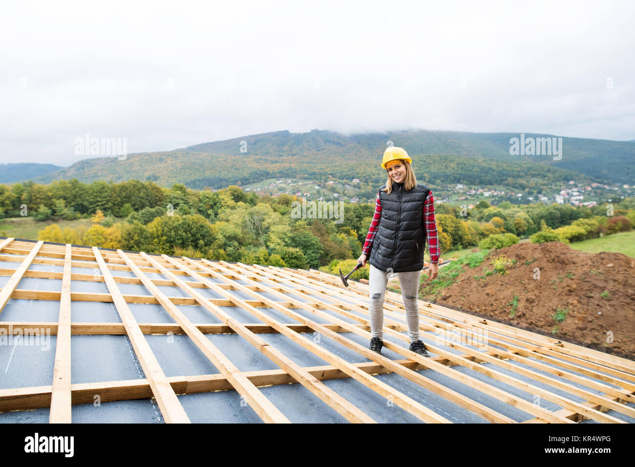 Construction worker woman hi-res stock photography and images - Alamy