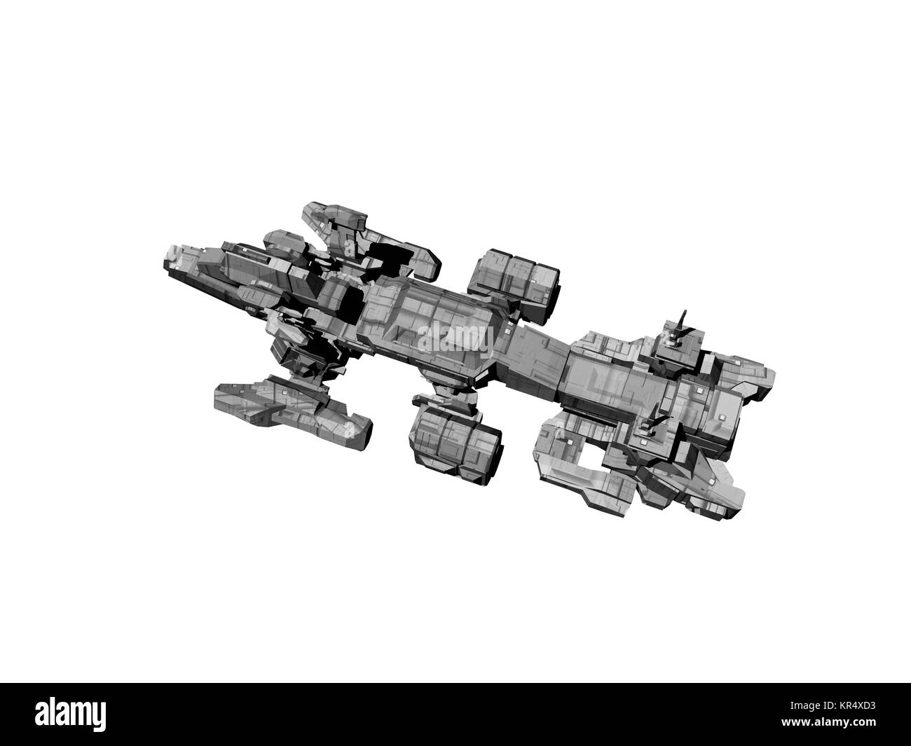 Spaceship unlocked in space Stock Photo - Alamy