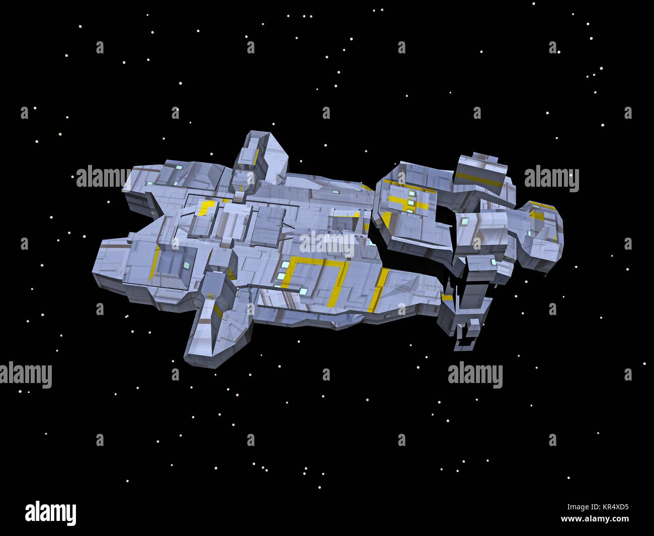 spaceship in space Stock Photo - Alamy