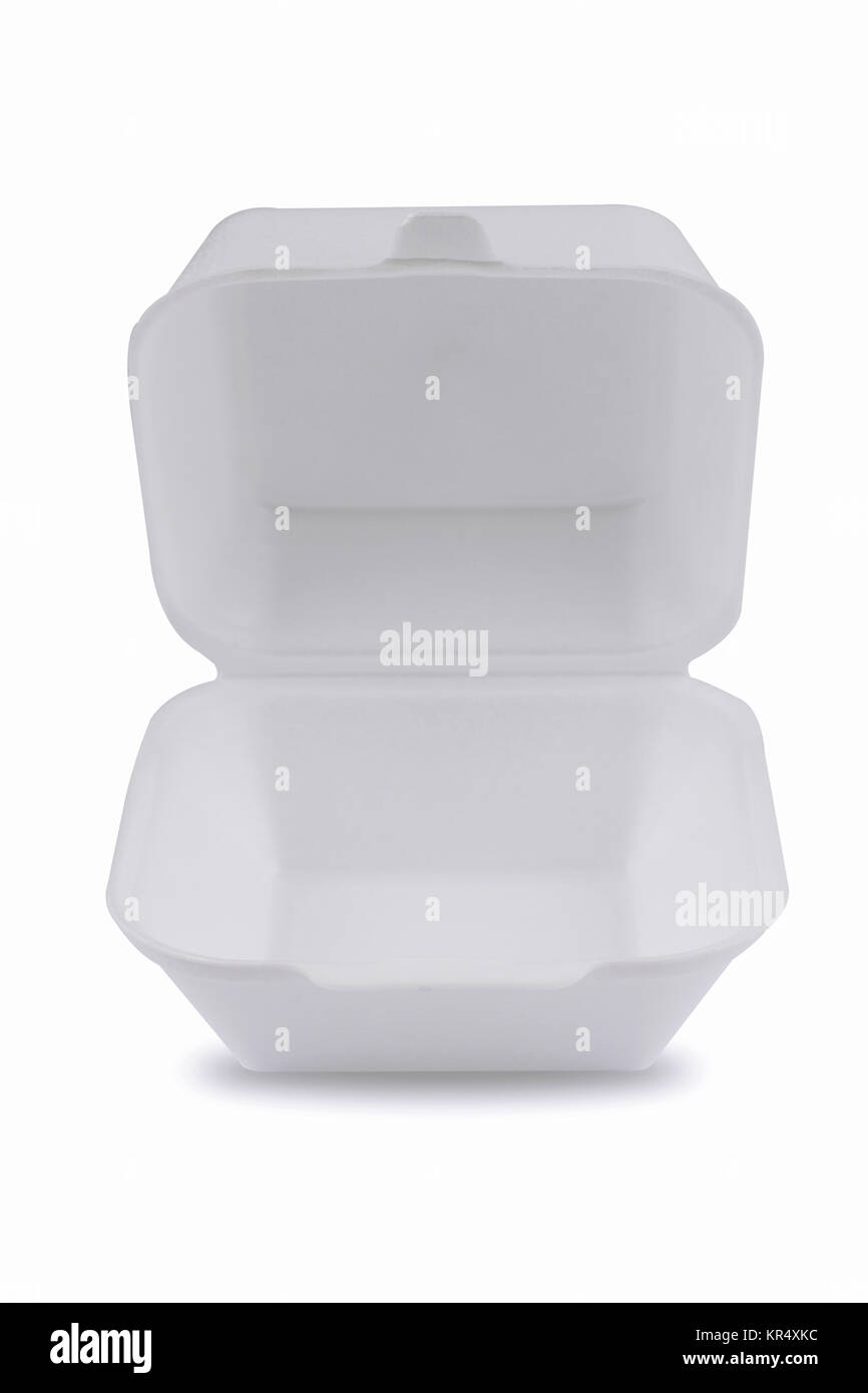 take away fast food packaging on white background Stock Photo - Alamy