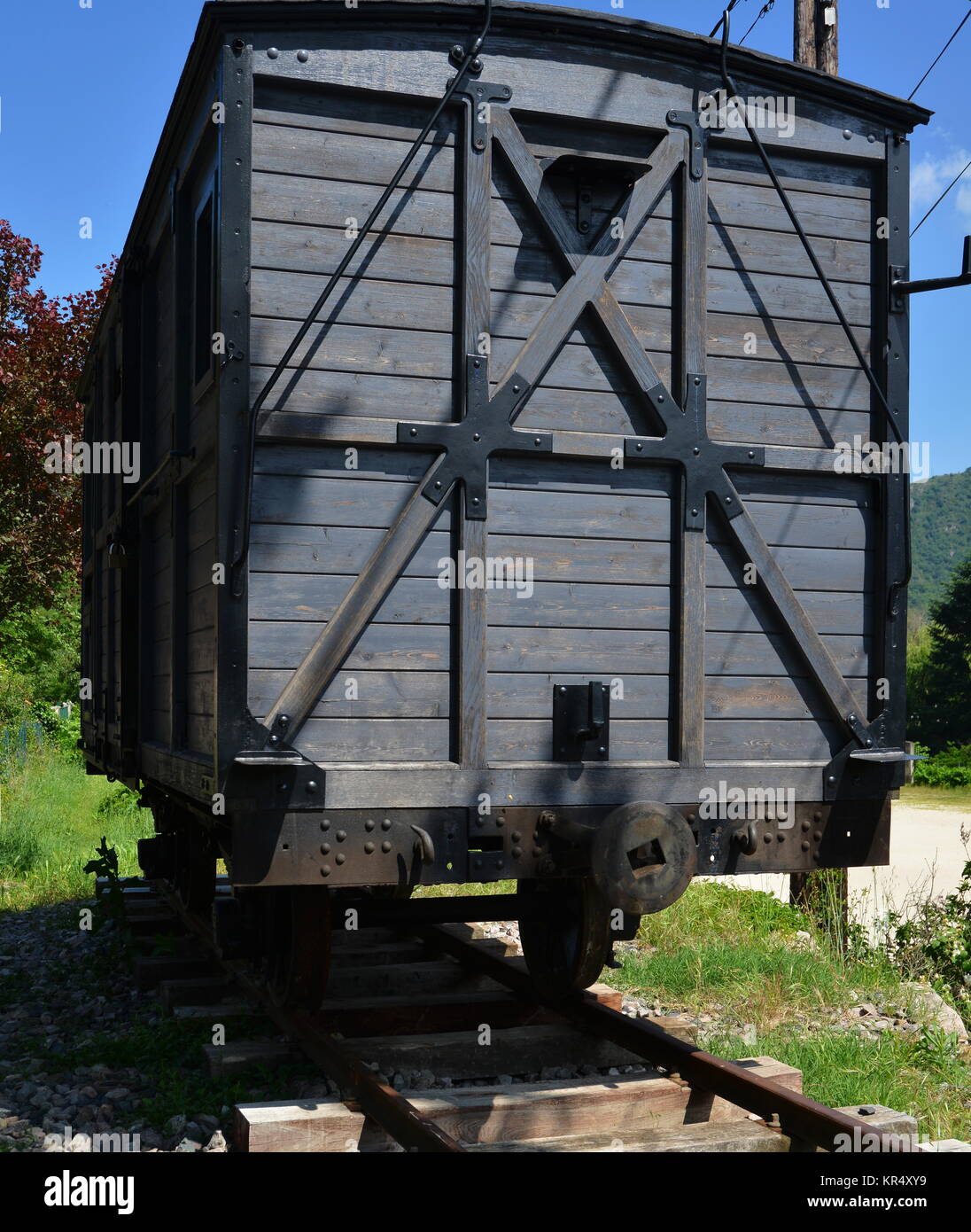 old railroad car Stock Photo - Alamy