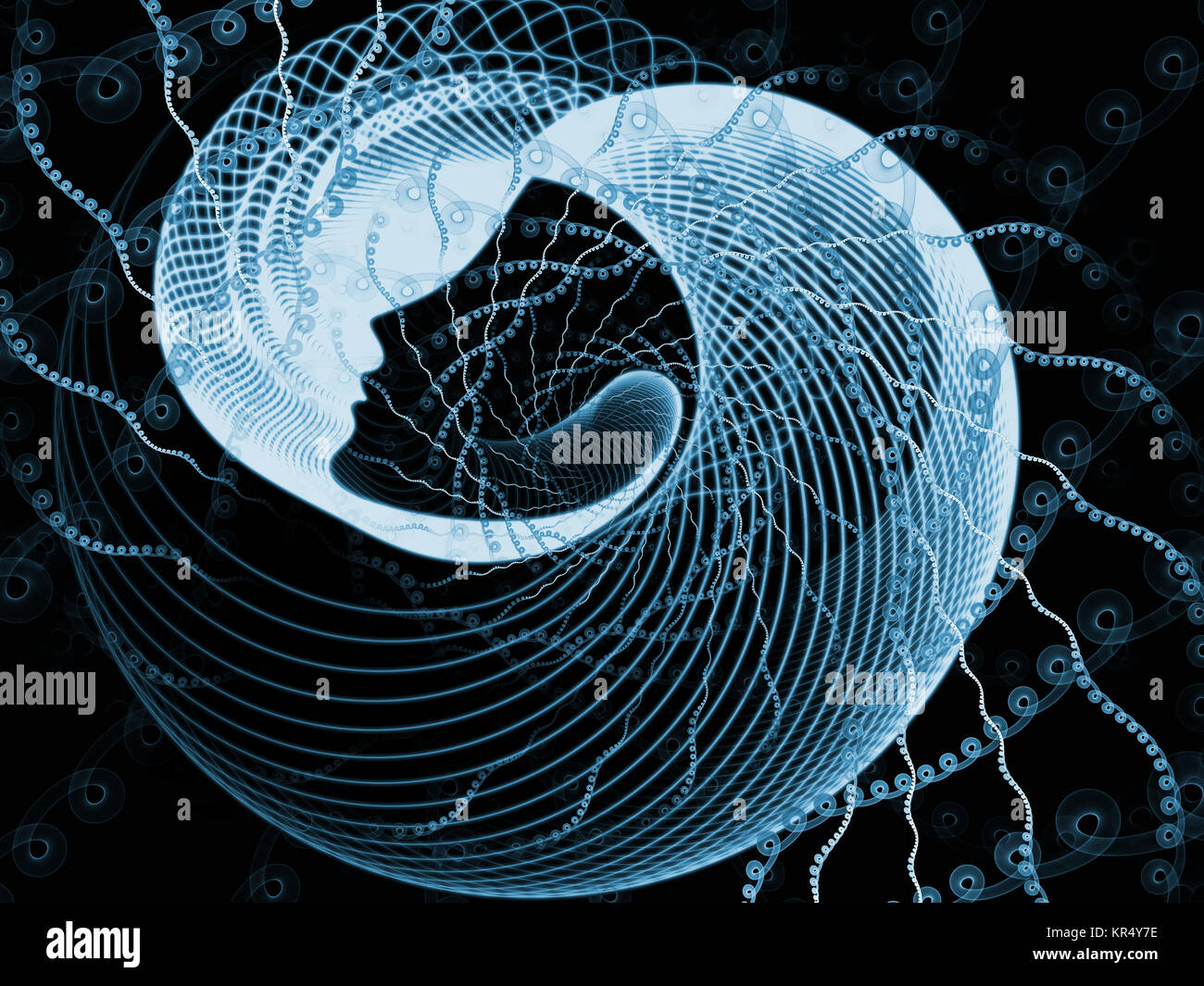 Waves of Soul and Mind Stock Photo - Alamy