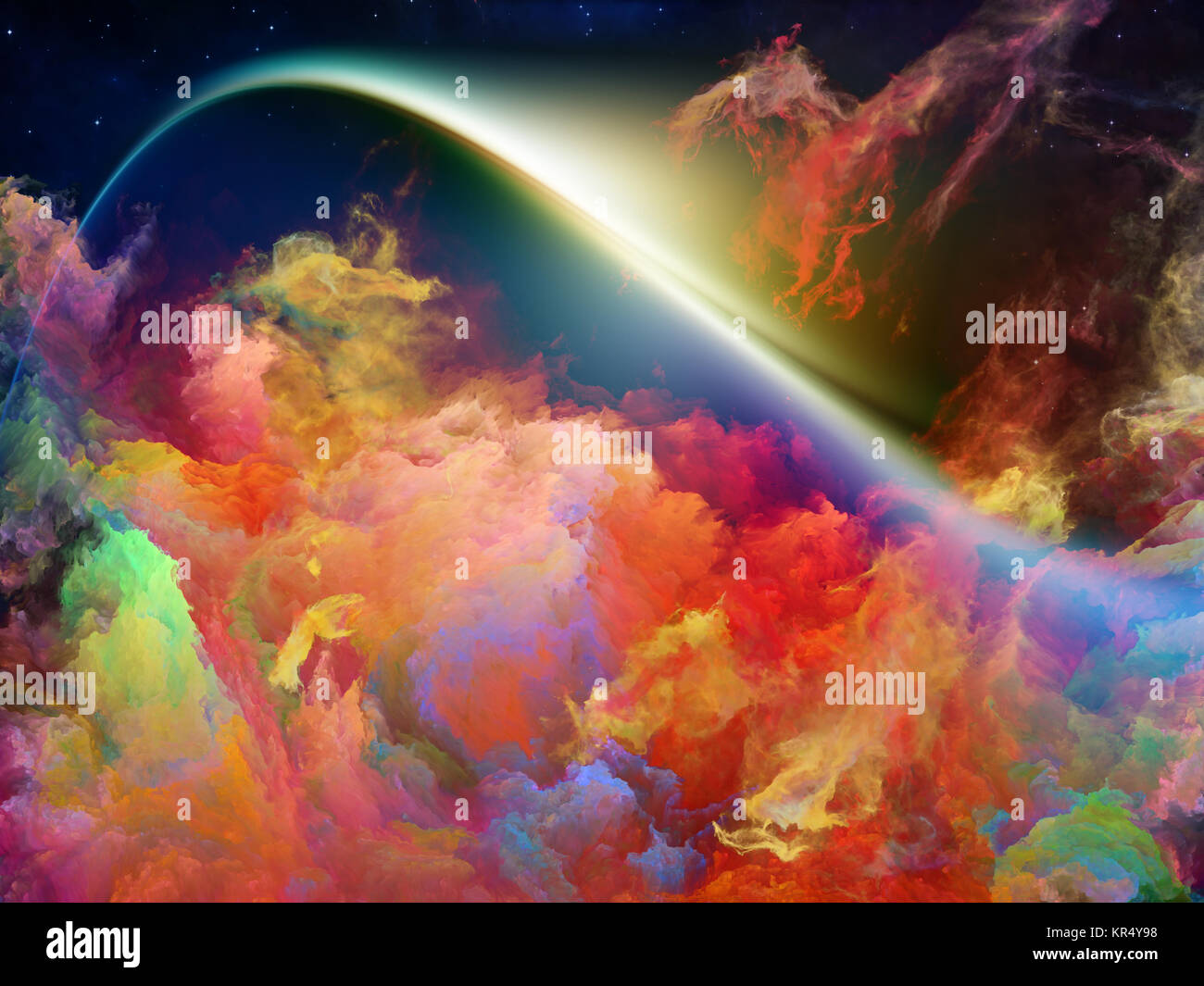 Magnificent Space Nebula Stock Photo - Alamy