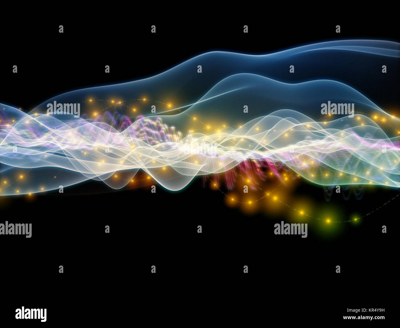 Lights of Wave Stock Photo - Alamy