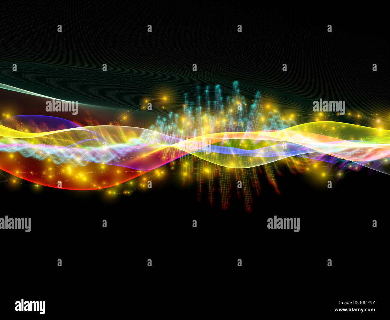 Virtualization of Wave Stock Photo - Alamy