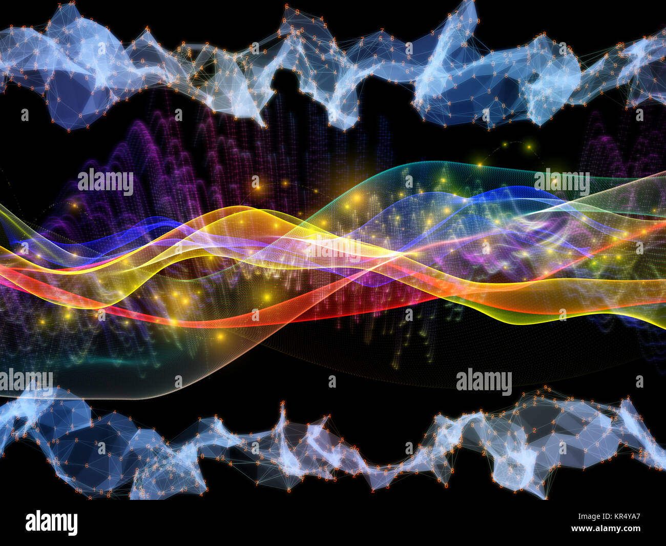 Lights of Wave Stock Photo - Alamy