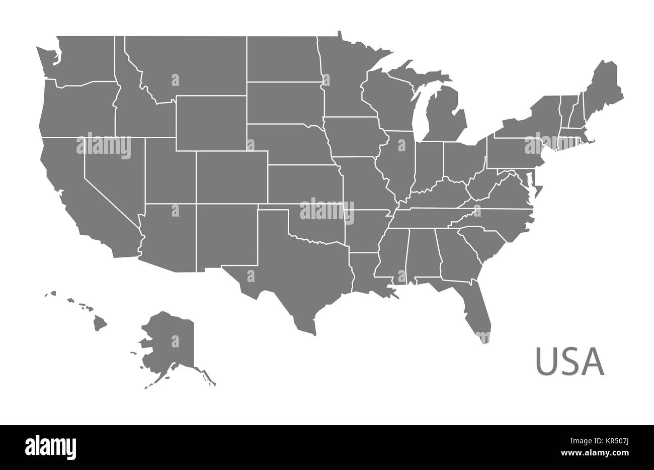 Usa america map atlas Black and White Stock Photos & Images - Alamy