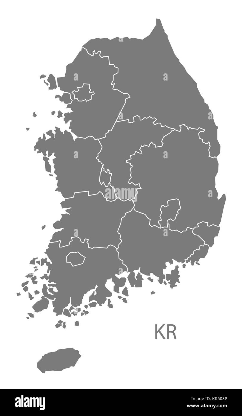 South Korea Outline Map