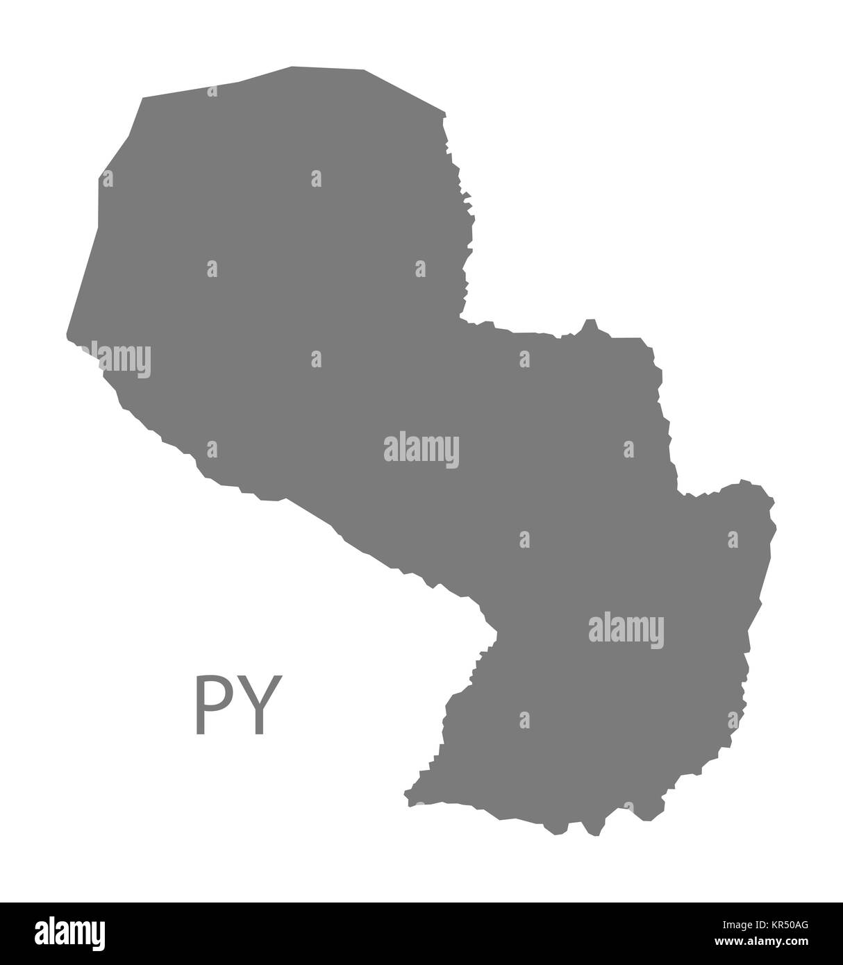 Paraguay map hi-res stock photography and images - Alamy