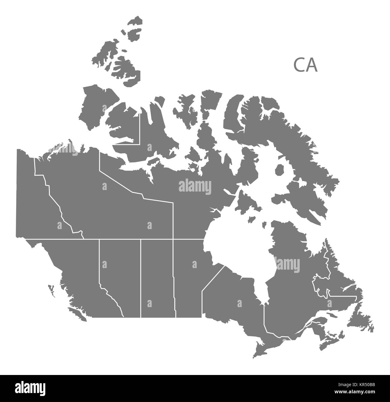 Map of canada provinces hi-res stock photography and images - Alamy