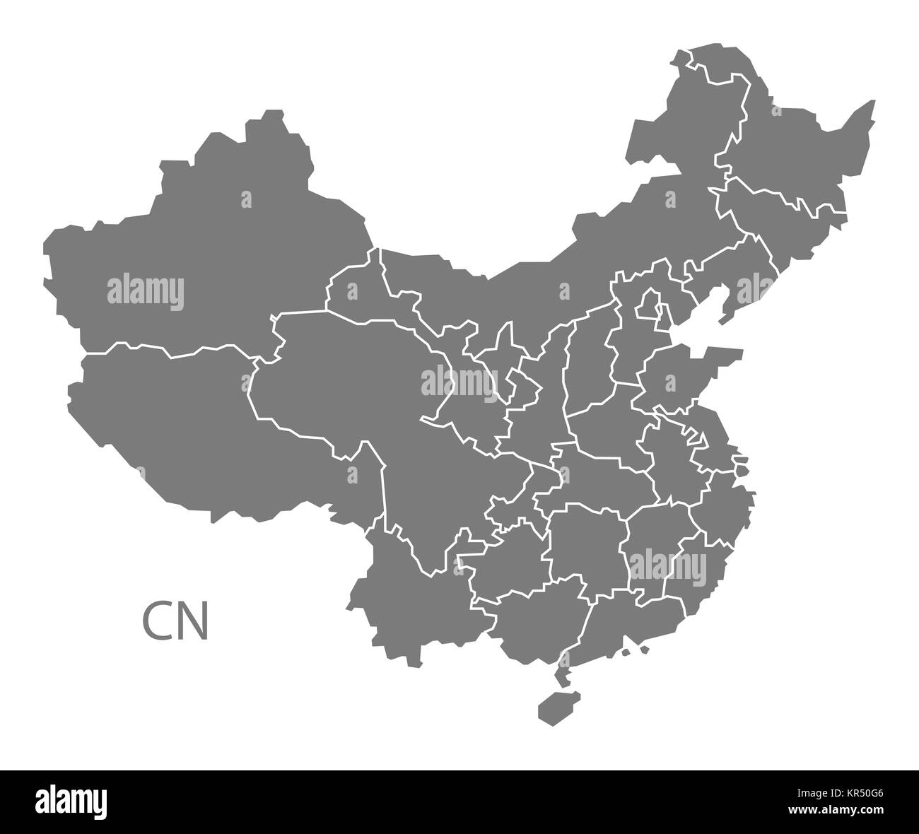 Map china provinces hi-res stock photography and images - Alamy