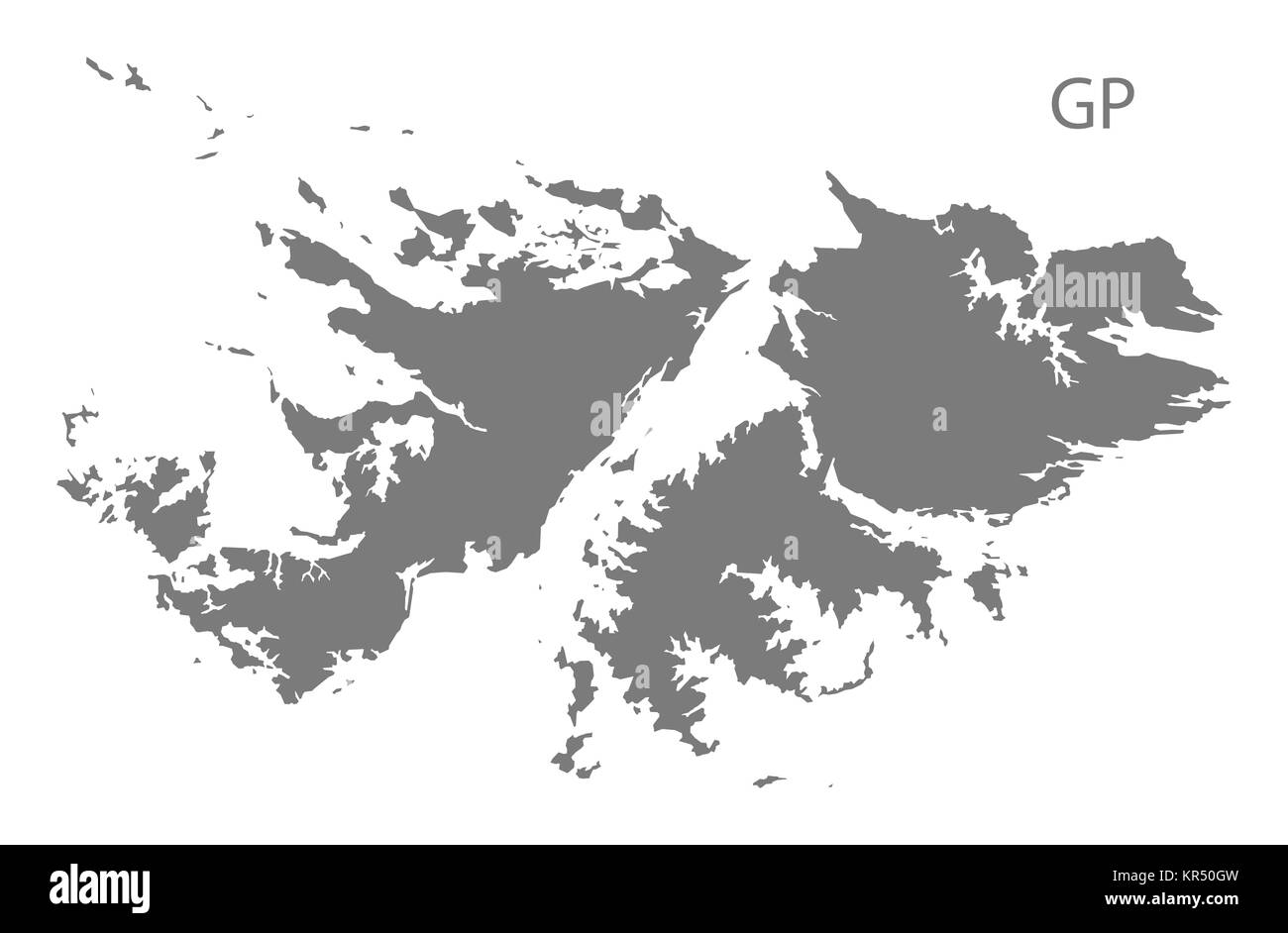 Falkland islands map hi-res stock photography and images - Alamy